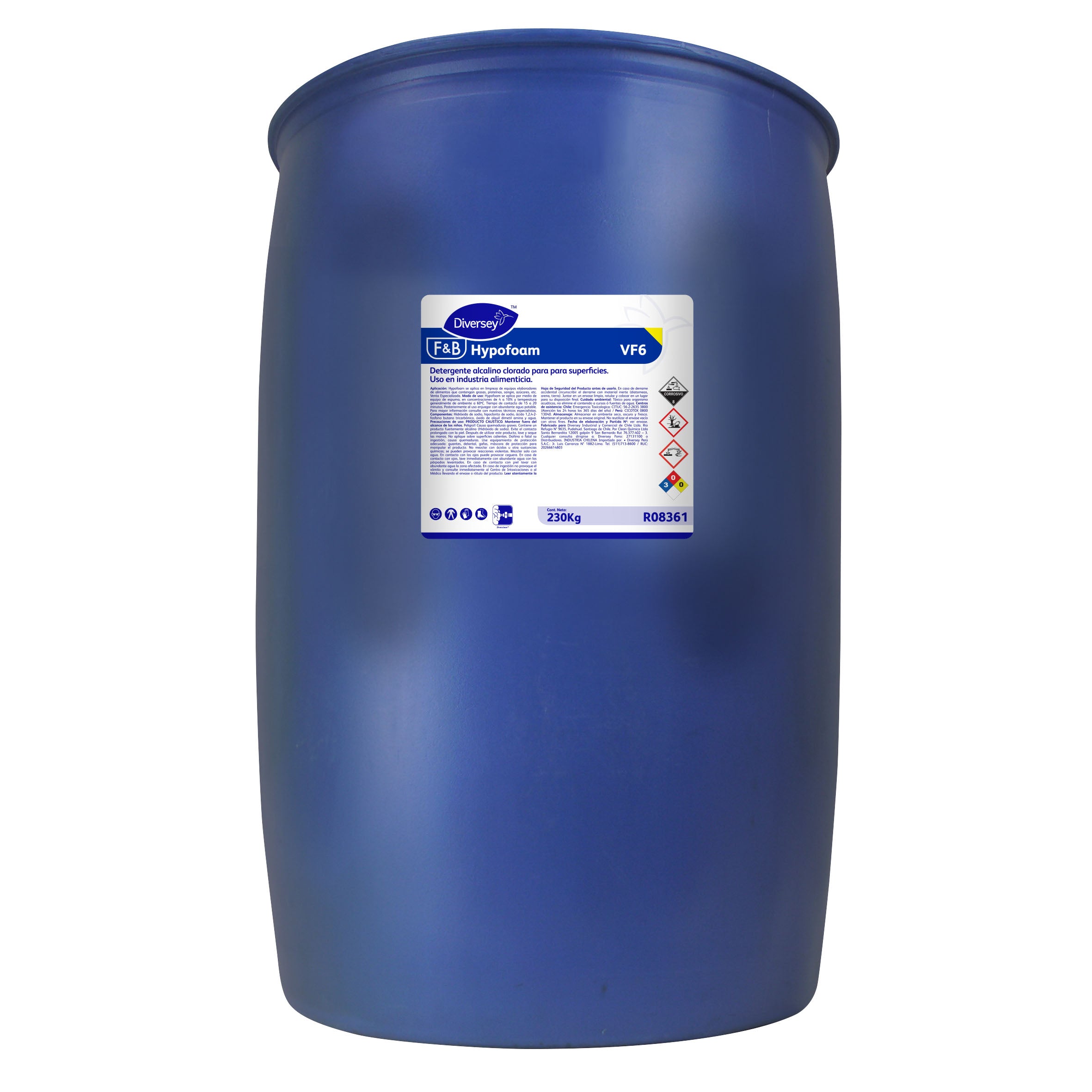 Hypofoam detergente alcalino clorado 230 kg Diversey